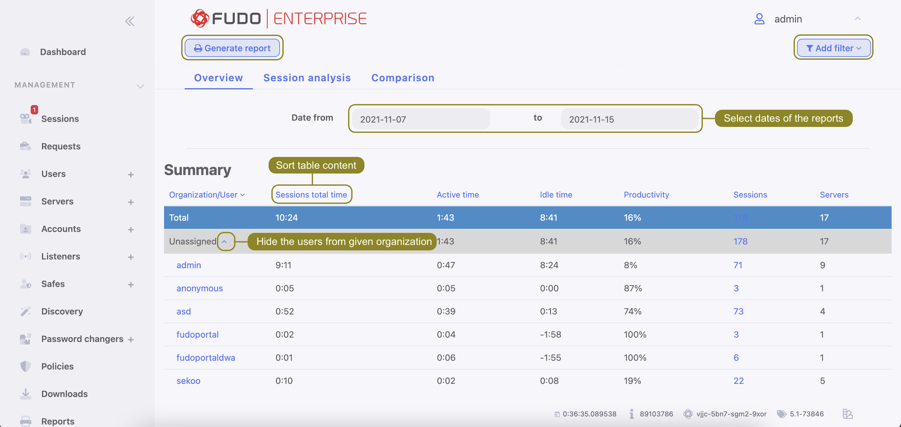 Overview — Fudo Enterprise 5.5 - System Documentation