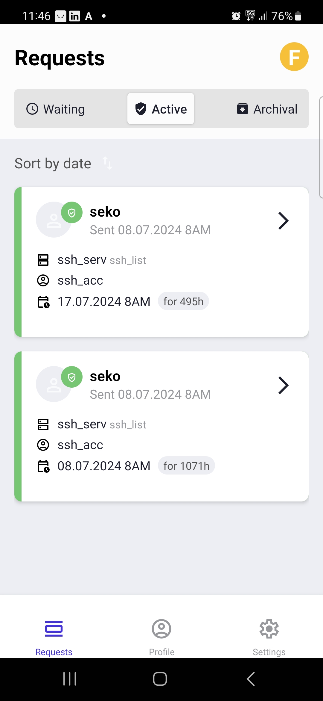 Managing Session Requests — Fudo Enterprise 5.5 - System Documentation
