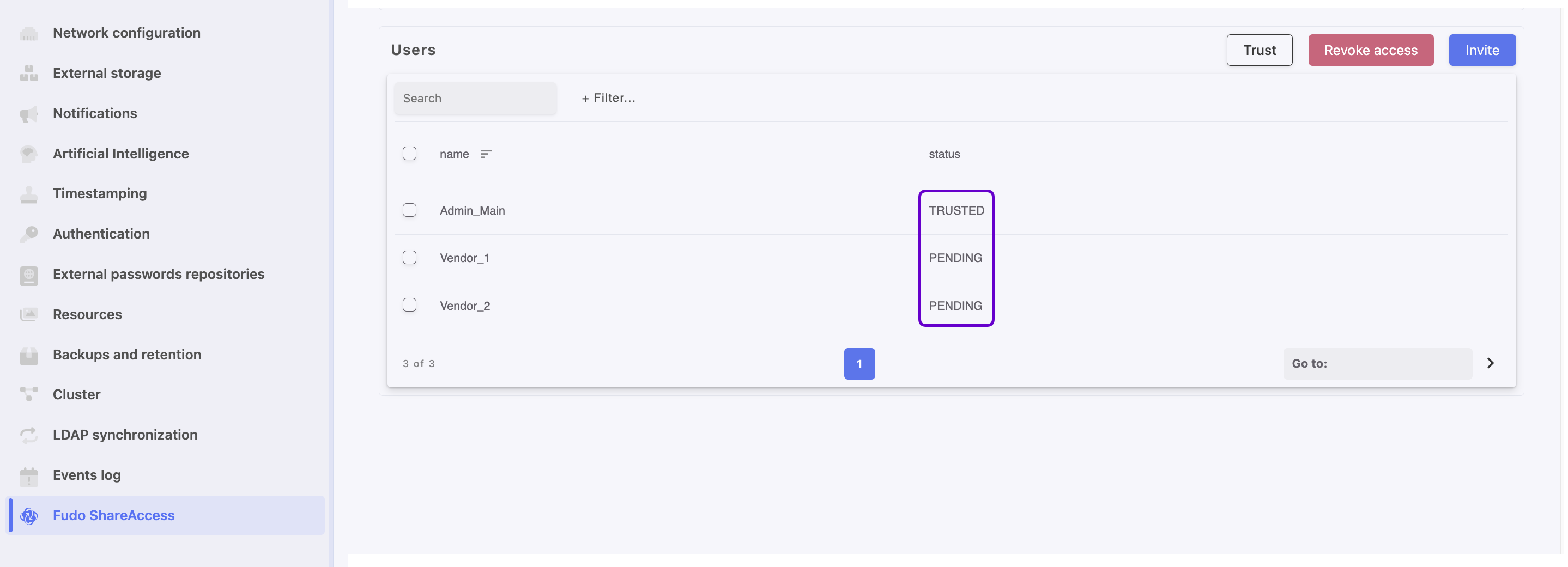 Manage Access to Resources — Fudo Enterprise 5.5 - System Documentation
