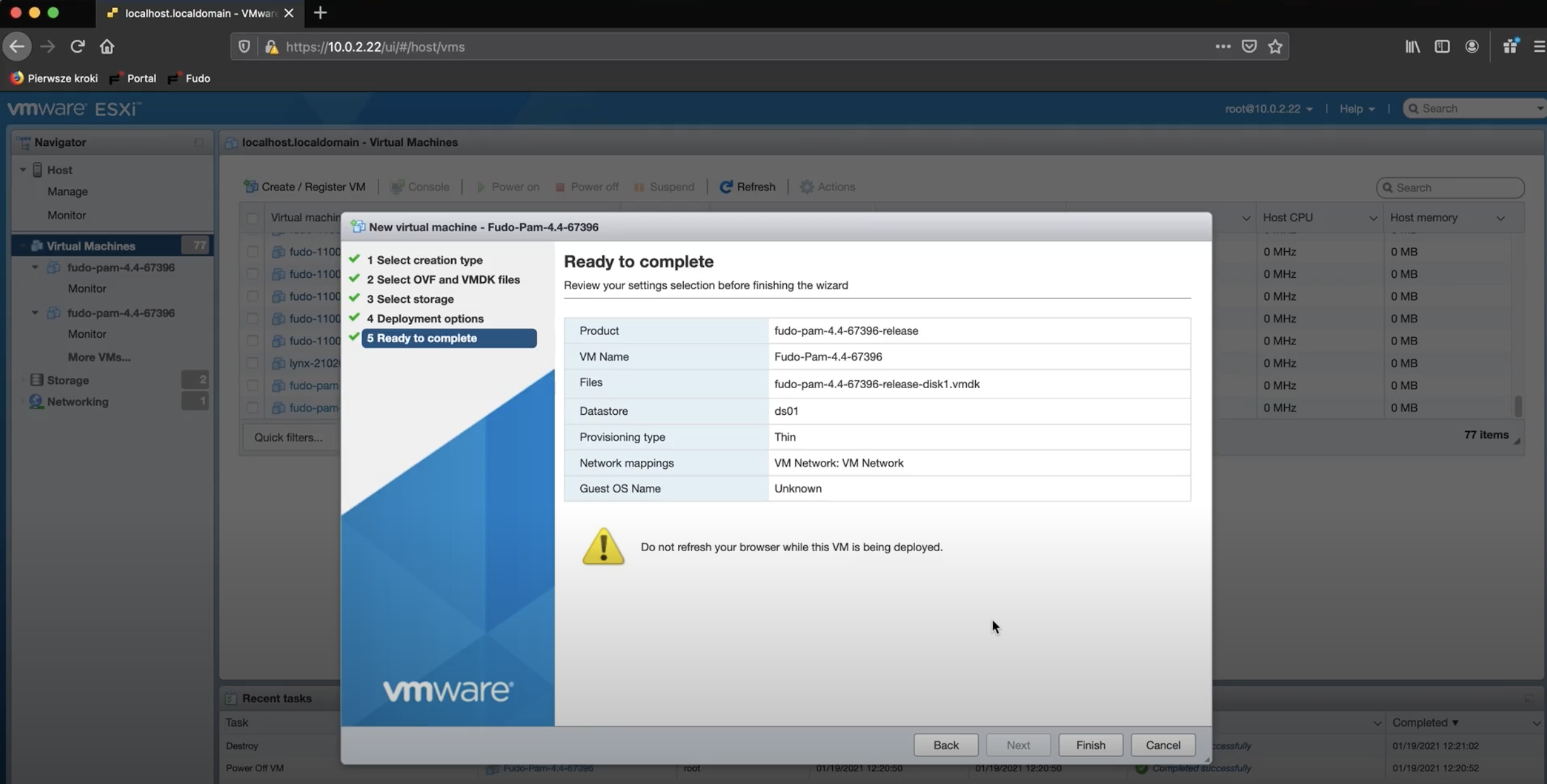 System initiation — Fudo Enterprise 5.5 - System Documentation