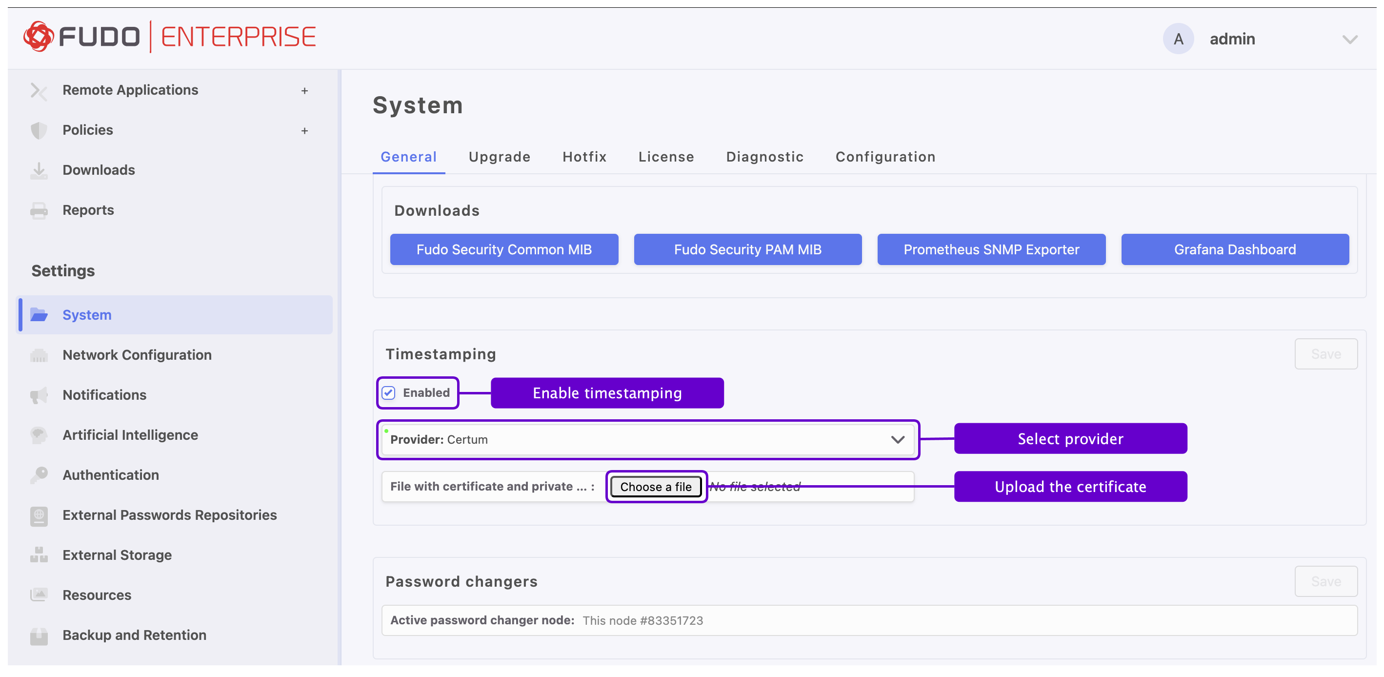 Trusted Timestamping — Fudo Enterprise 5.6 - System Documentation
