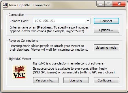 TightVNC Viewer — Fudo Enterprise 5.6 - System Documentation