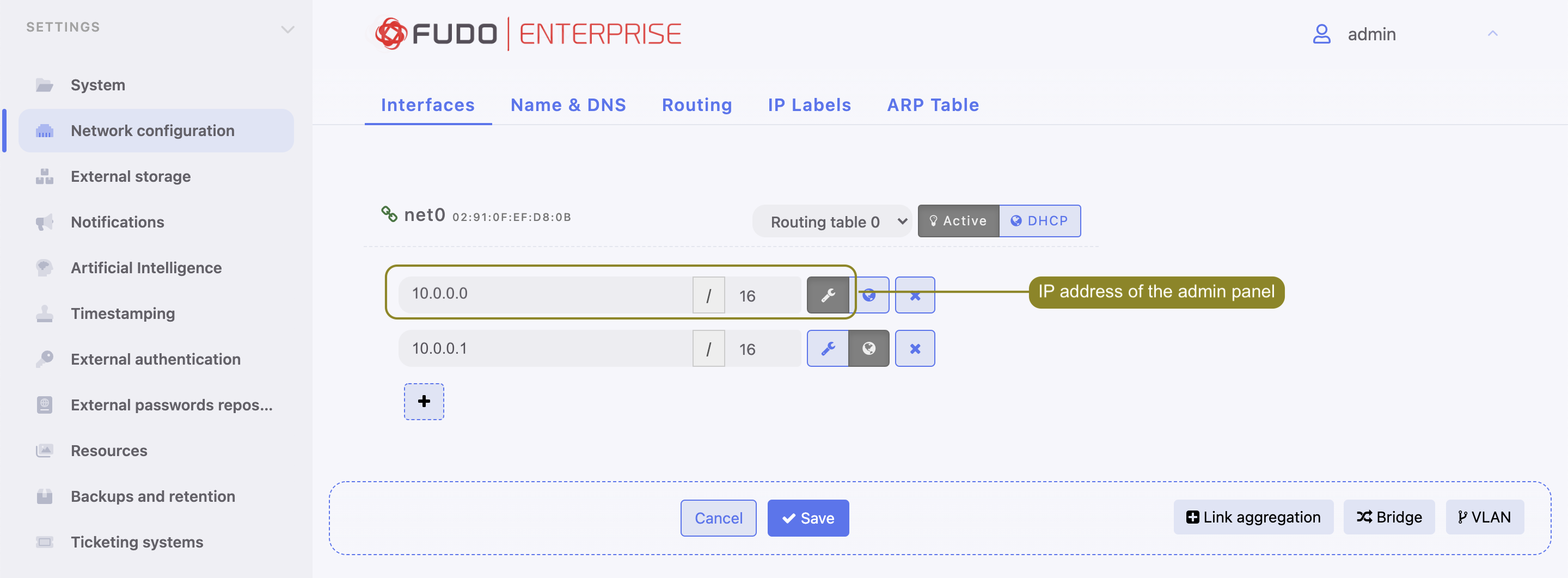 Logging To Administration Panel — Fudo Enterprise 56 System Documentation